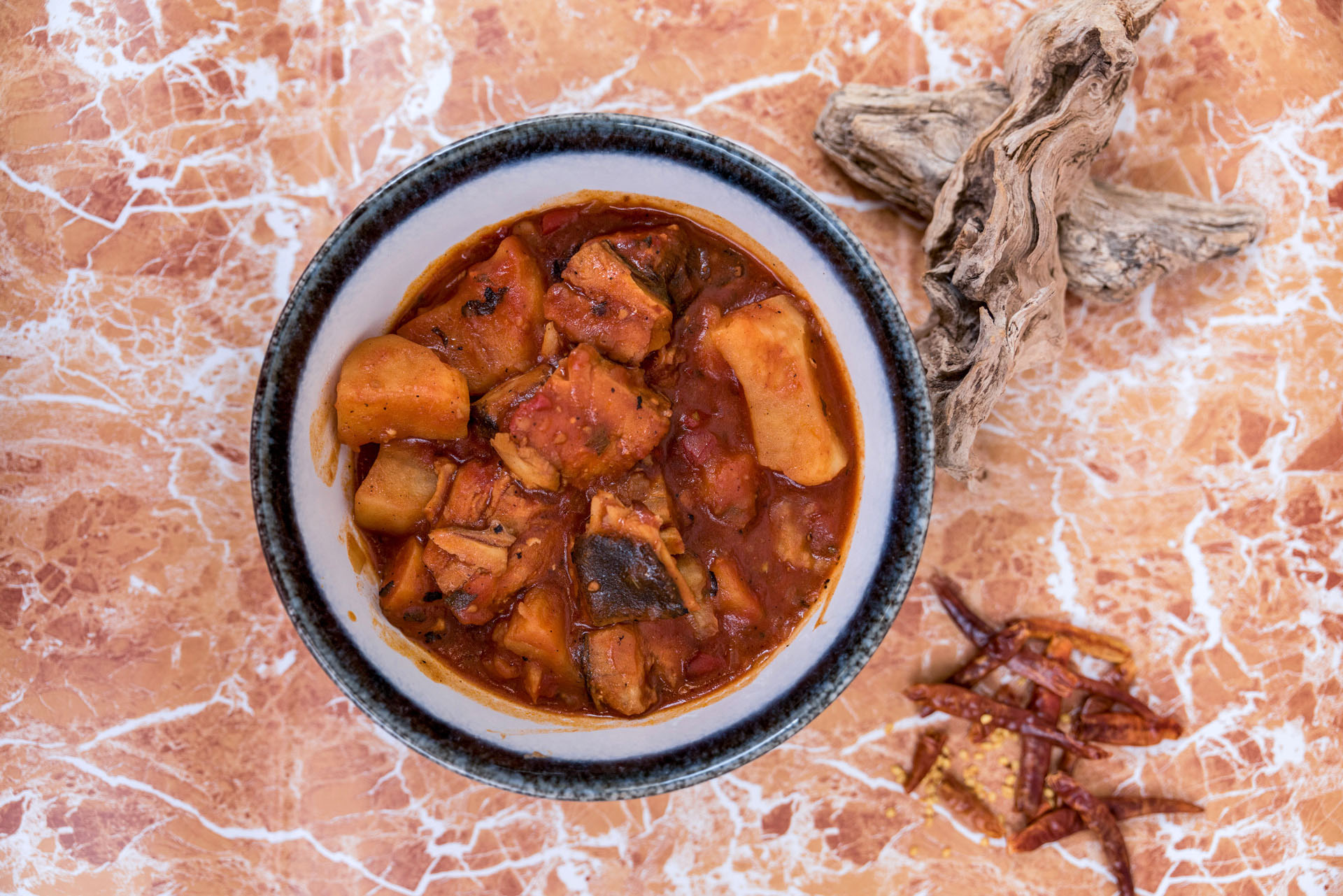 Cod, tomato and potato stew - 7 Thalasses